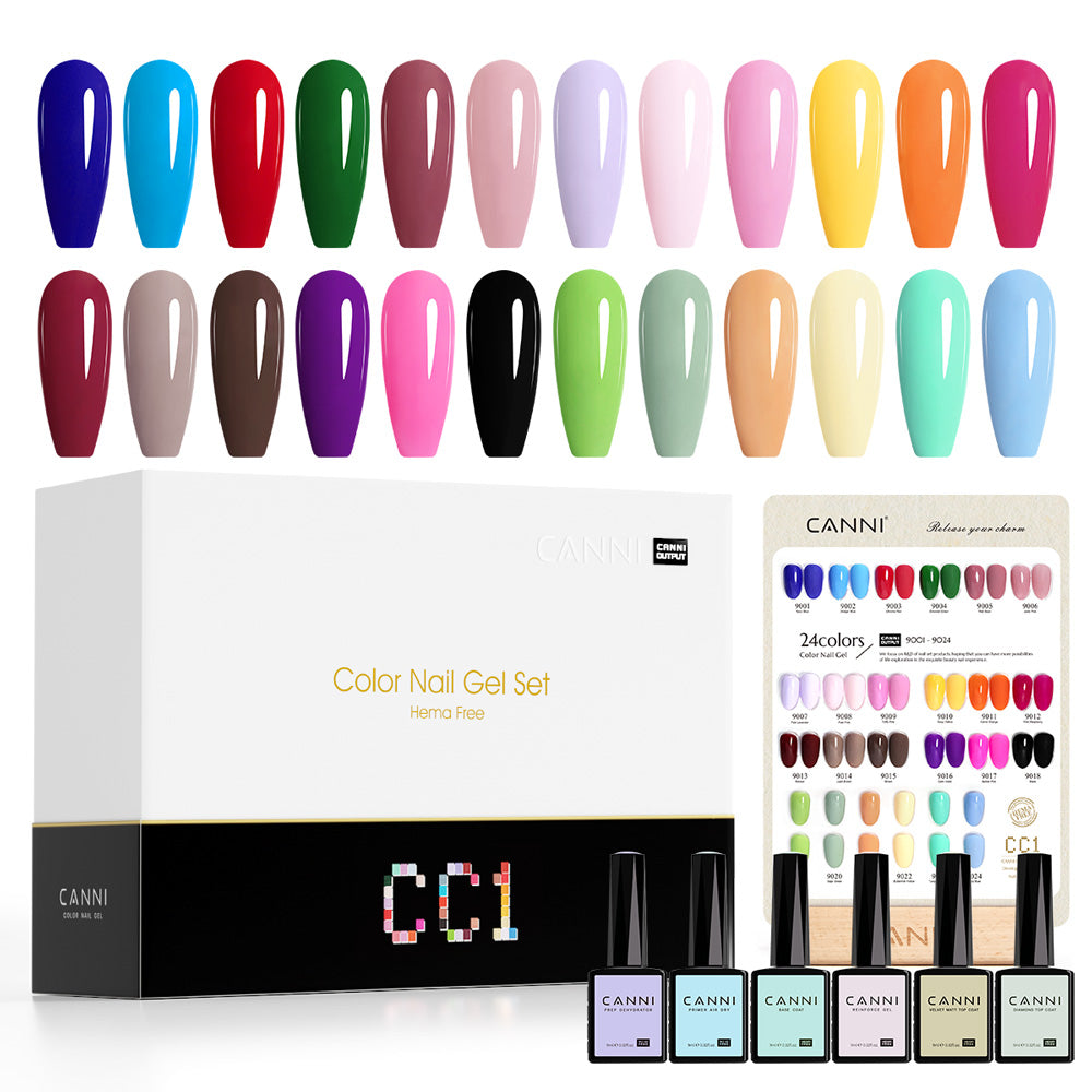 CC1 - HEMA FREE 30pcs Gel Polish Kit | CANNI Official
