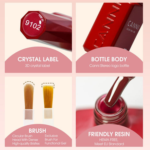 Gel pour ongles couleur 9 ml - CC5 | CANNI Official