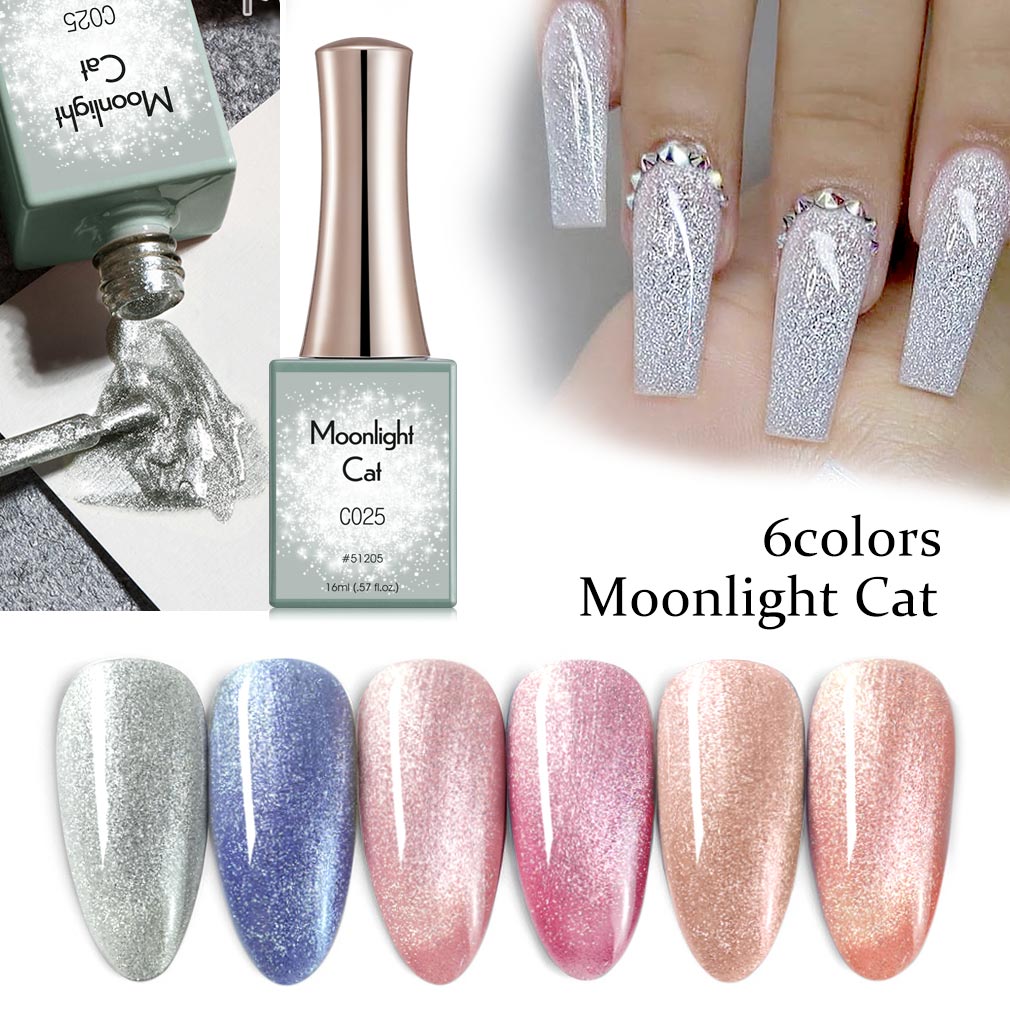 Moonlight Cat Eye - 6 Colors Gel Polish Set | CANNI Official